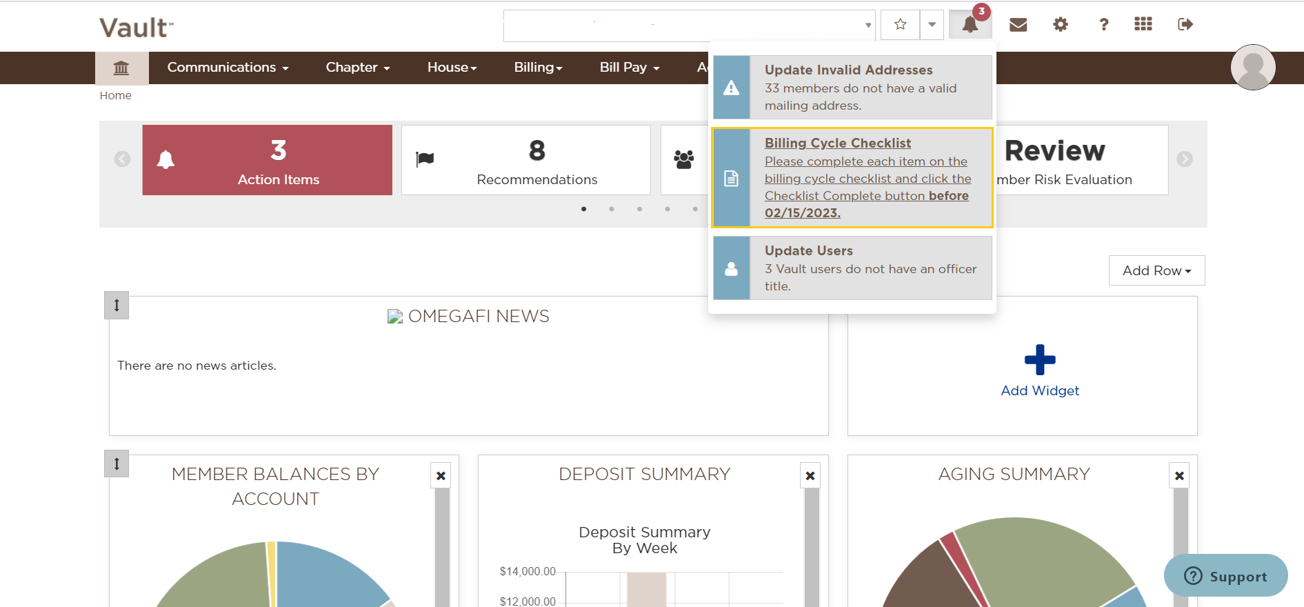 How to Complete the Billing Cycle Checklist – Vault