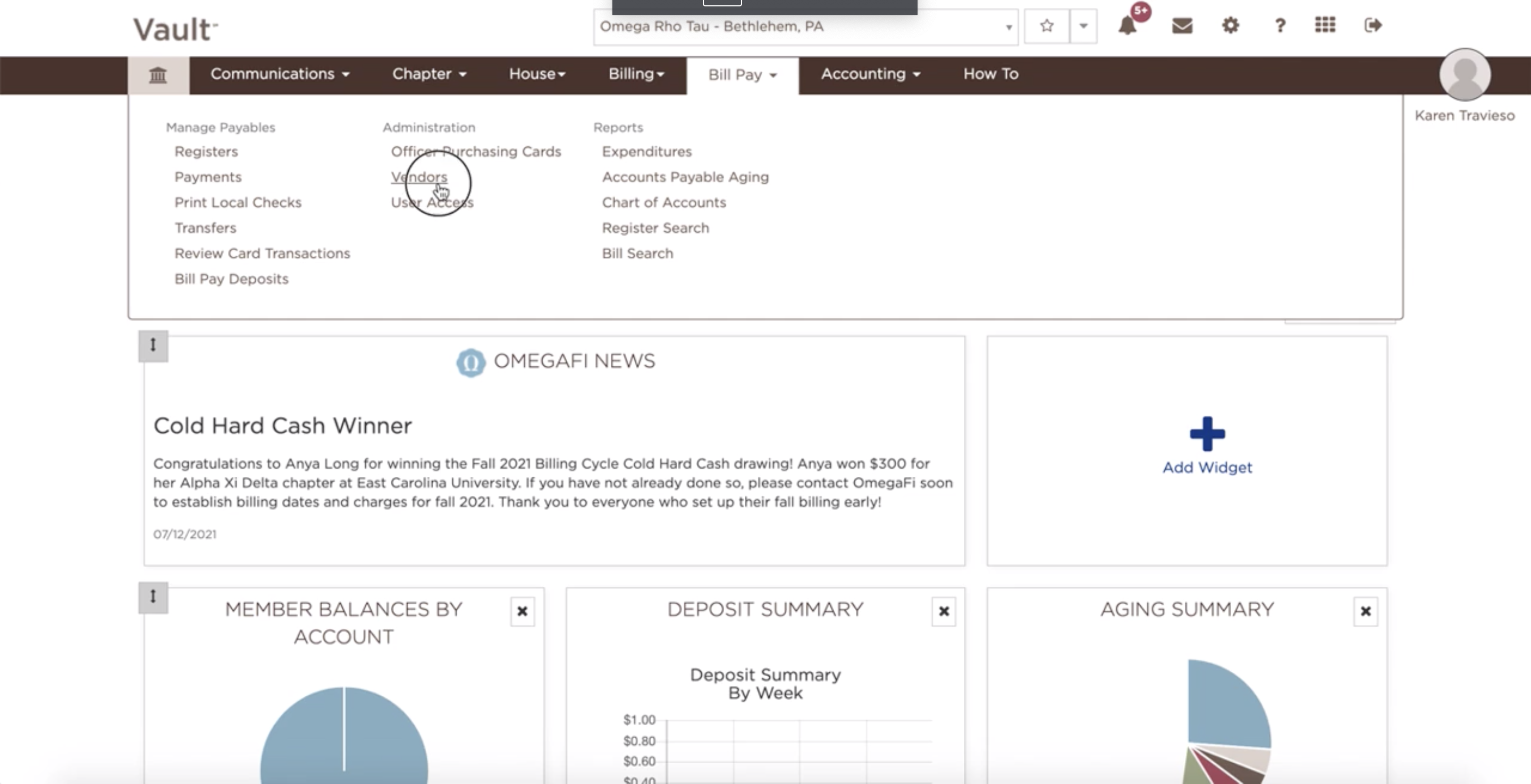 How to edit a Vendor profile – Vault